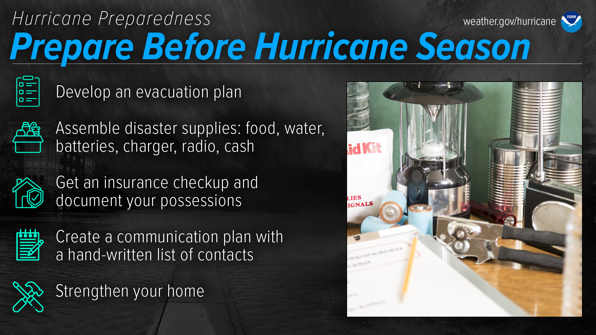 Hurricane Preparedness Week reminds us to prepare now. Here's what to do