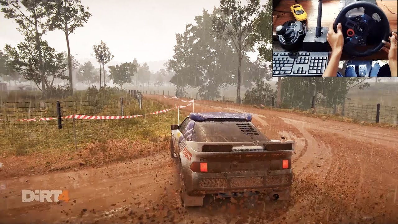 Dirt 4 RS200 gameplay wheel and shifter setup guide