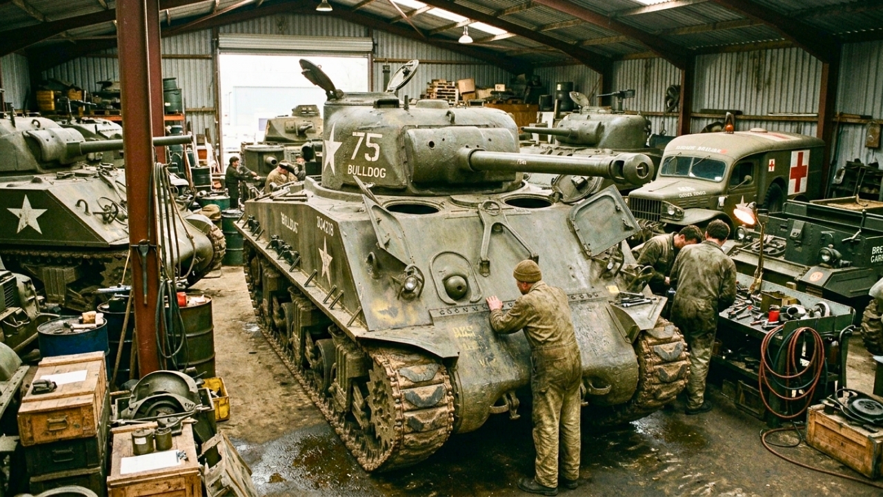They revived a shed full of military vehicles and uncovered one serious ...