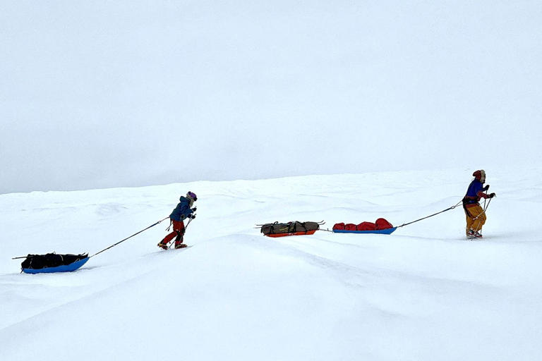 Woman spent 6 hours a day dragging tires to train for solo ski trip. 3 ...