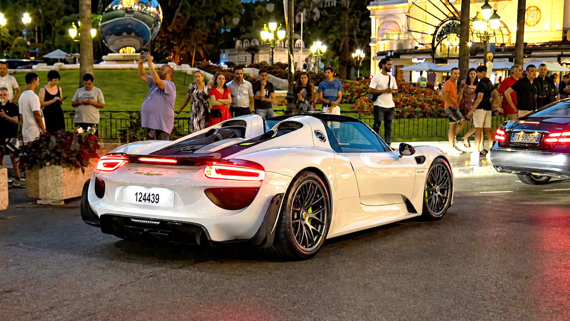 Porsche 918 Spyder turns heads driving in Monaco