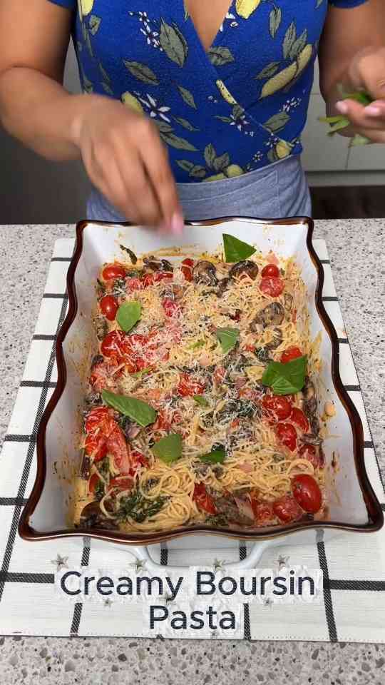 Creamy boursin pasta rich and flavorful quick meal
