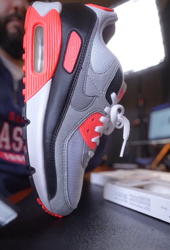 Air Max 90 infrared inspired card holder design and everyday carry concept