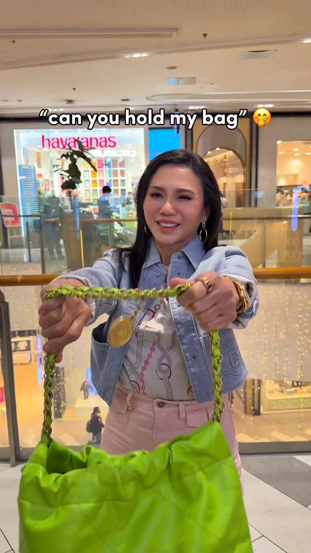 And the bag never made it back to her closet