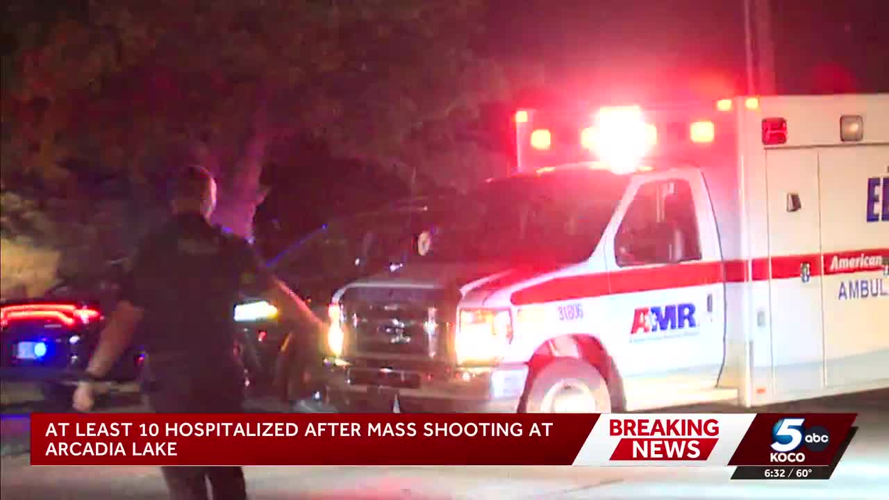 At least 10 hospitalized after mass shooting at Oklahoma lake