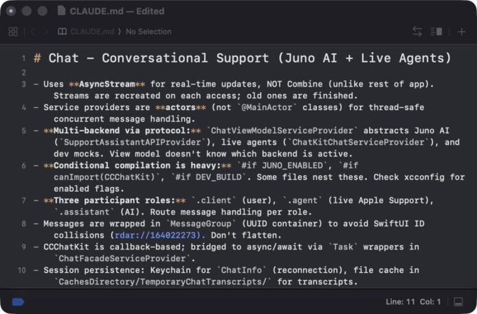 Apple 被指偷偷使用 Claude Code 程式藏 CLAUDE.md 檔案 揭露內部擬引入 AI 客服
