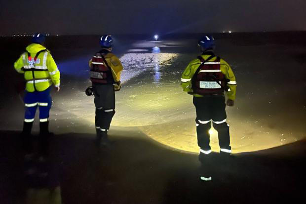 Coastguard rescue team deployed over reports of vehicle being stranded