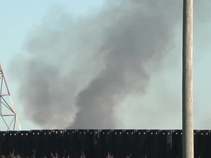 Marsh fire produces large smoke plume in St. Bernard Parish