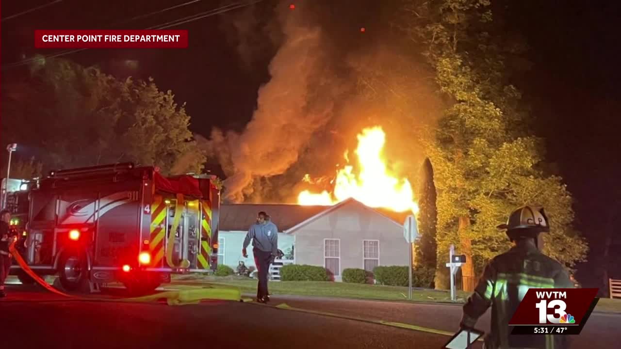 Center Point Fire battles early morning blaze