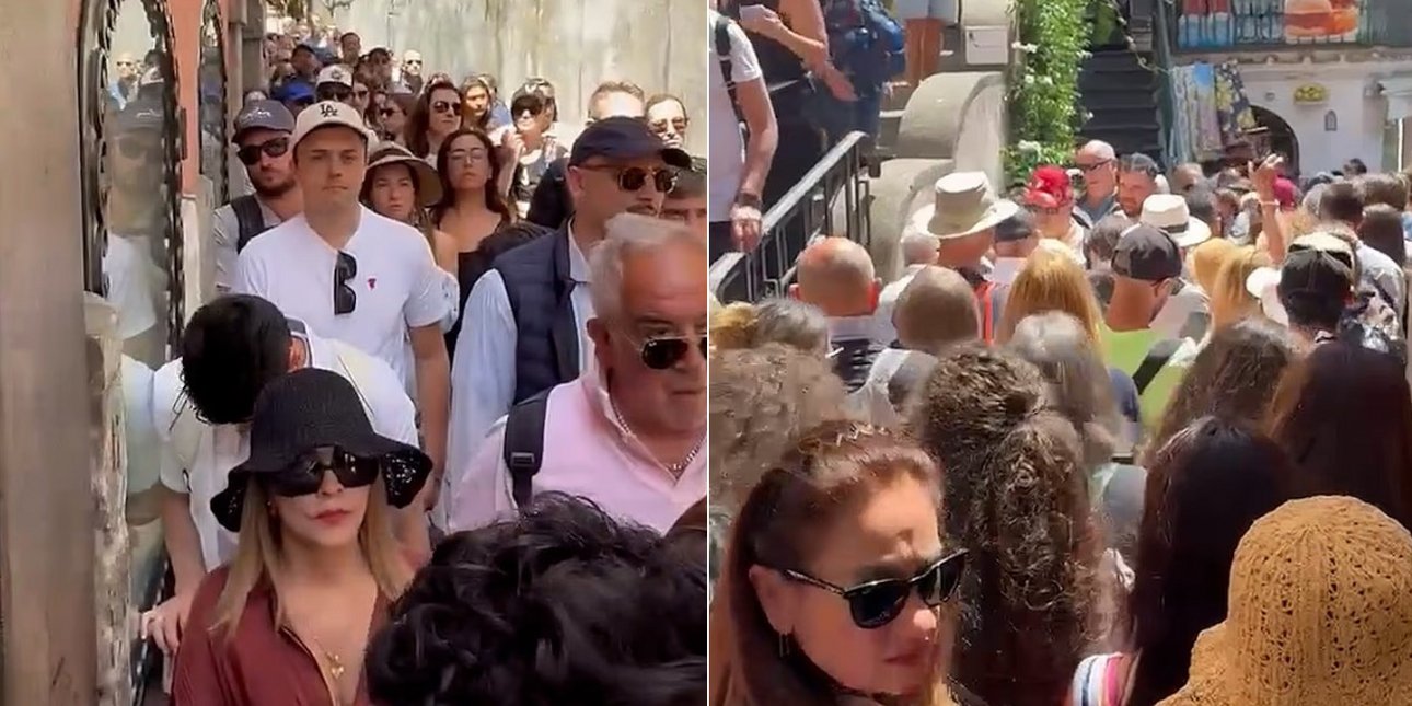 «Τριτοκοσμικές» εικόνες με ορδές τουριστών να έχουν φρακάρει στα ...