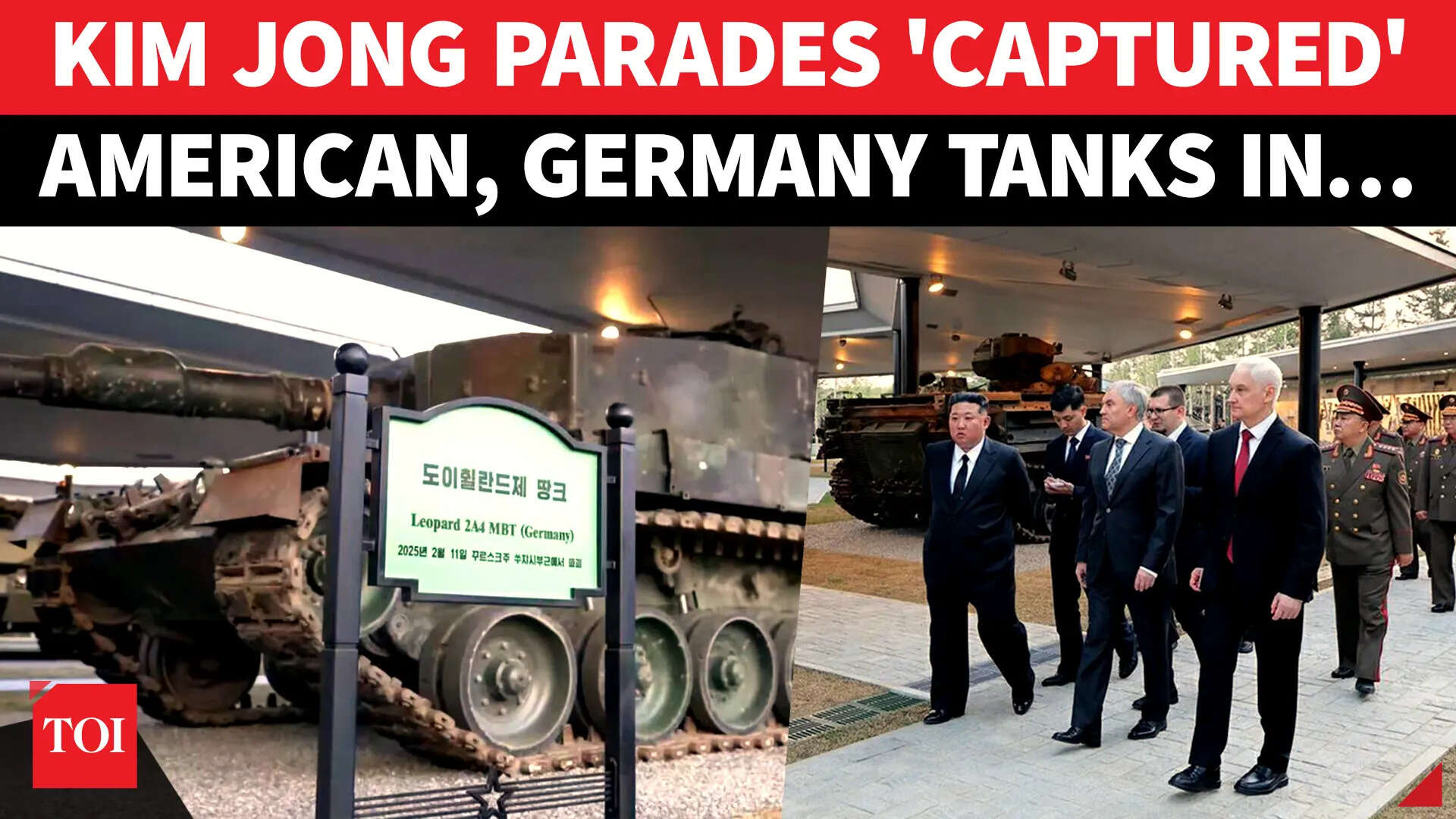 Kim Jong Un unveils 'captured' NATO tanks in rare military exhibit ...
