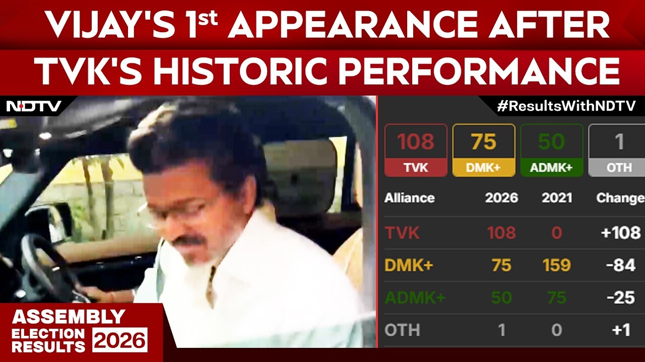 Vijay's 1st appearance after TVK's historic performance in Tamil Nadu ...