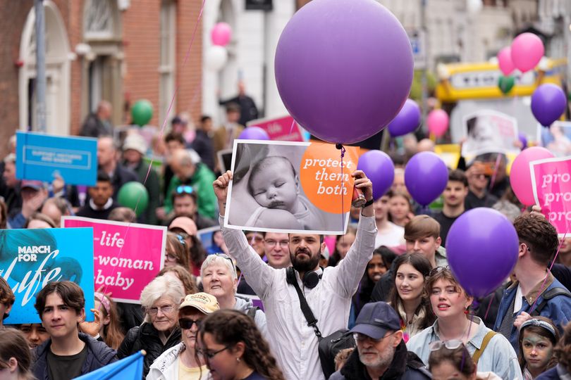 Hundreds take part in anti-abortion rally in Dublin
