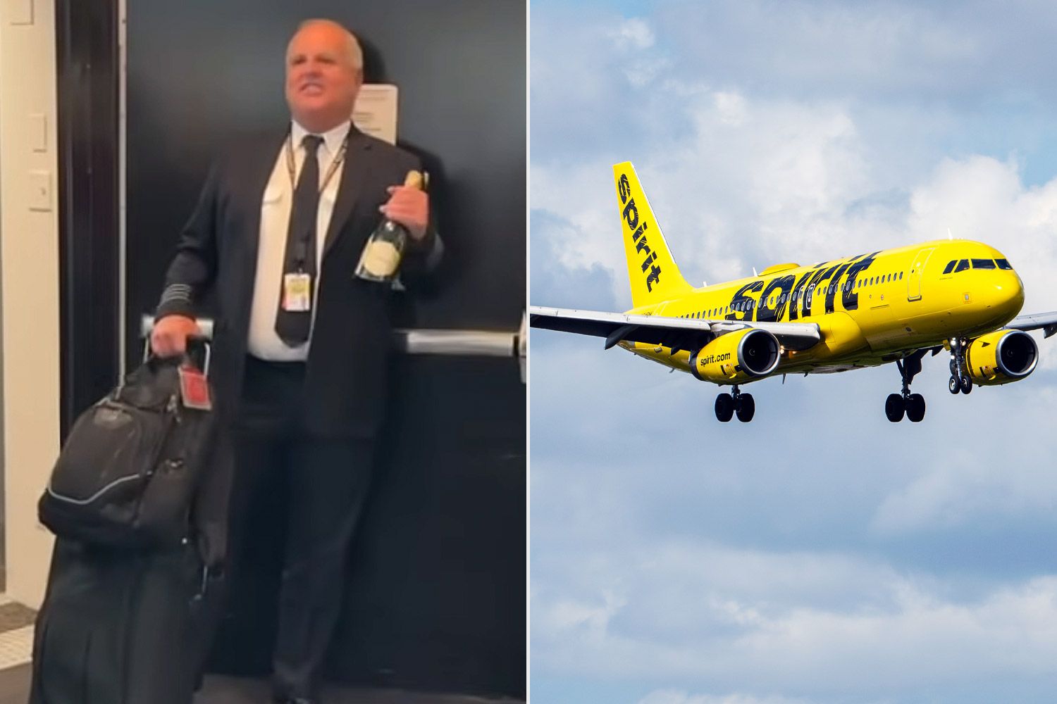 Retiring Spirit pilot has impromptu celebration after his final career ...