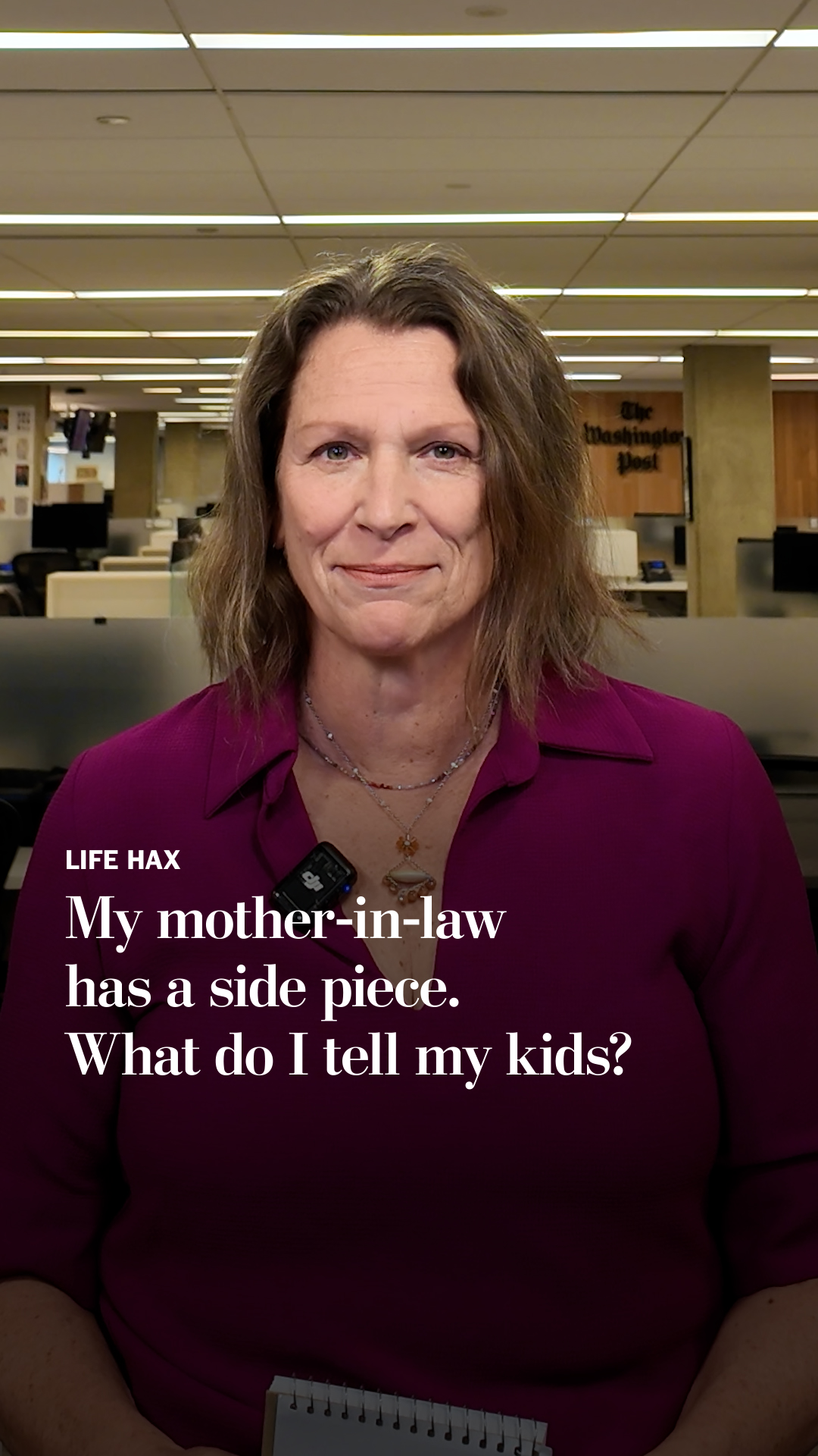 My mother-in-law has a side piece. What do I tell my kids?
