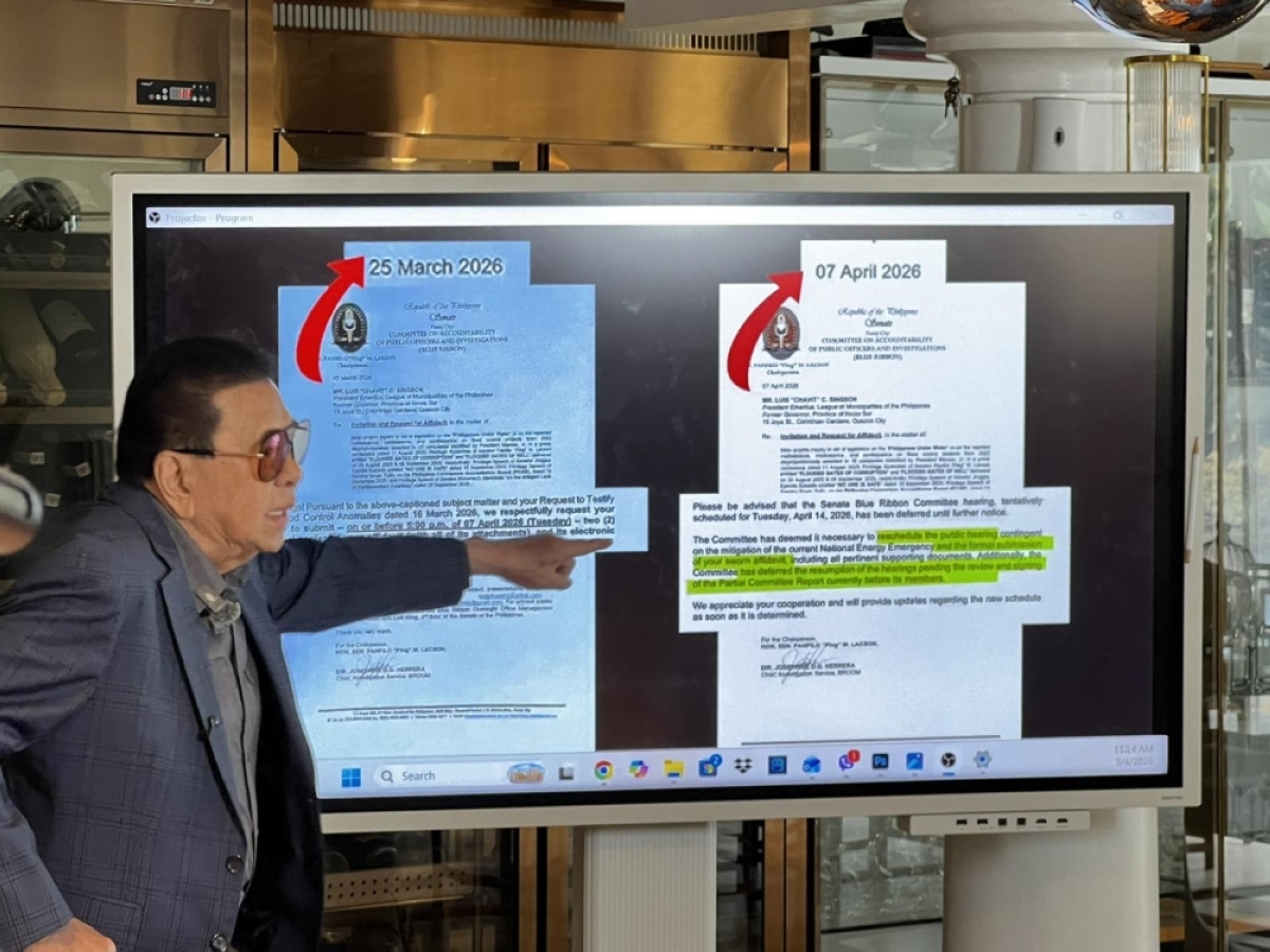 Singson tags Marcos as flood control scam mastermind