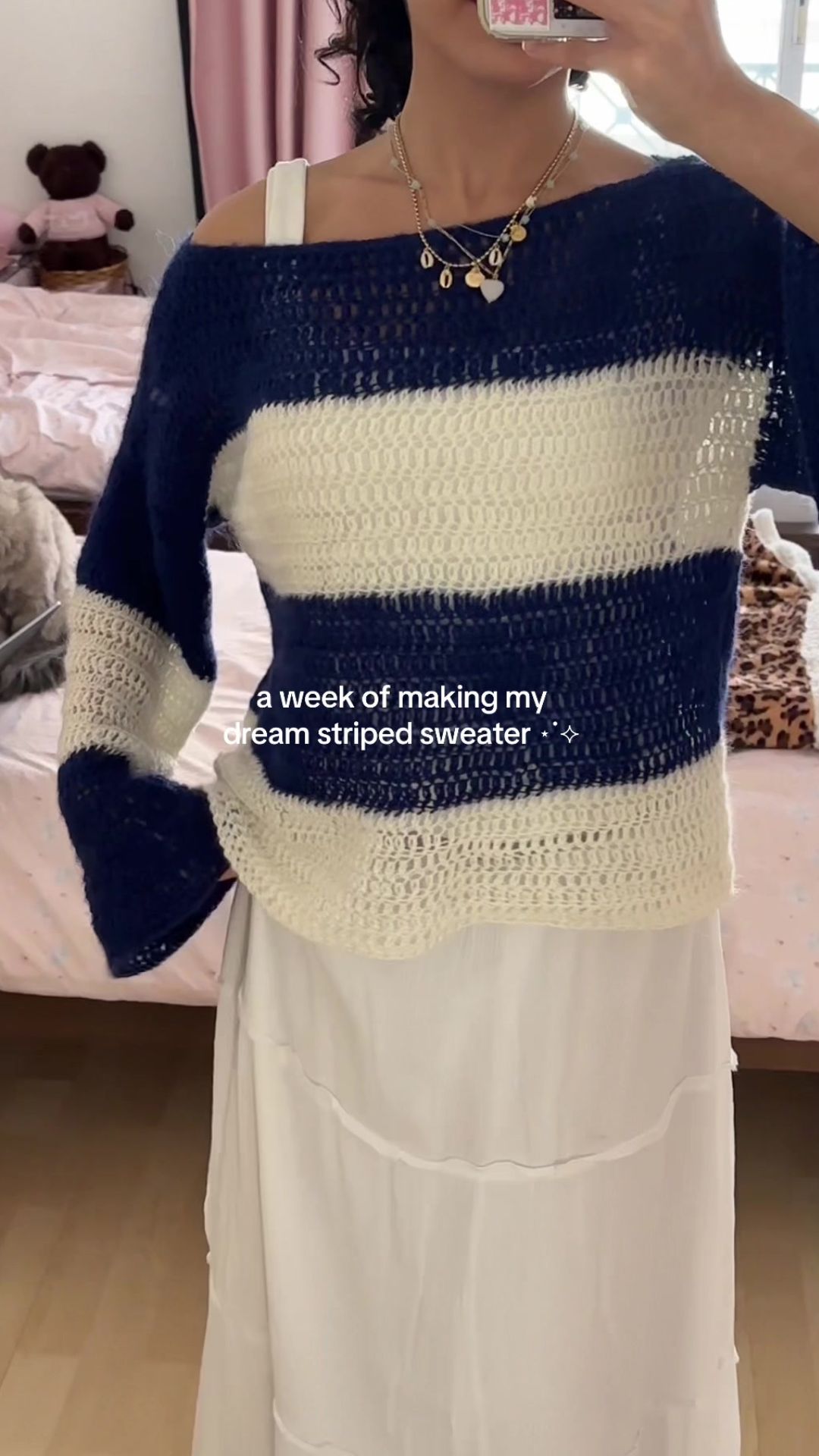 DIY crochet striped sweater tutorial