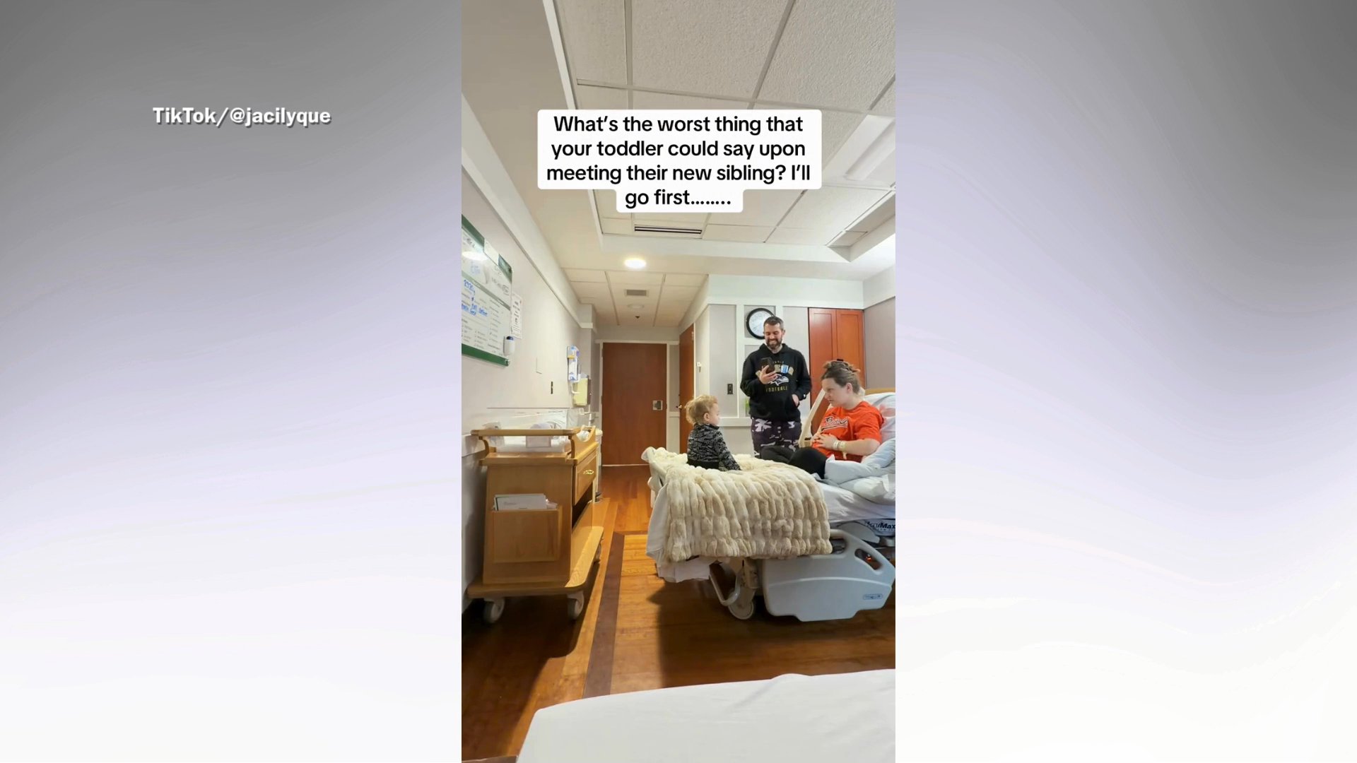 Parents tell toddler new baby is born—not prepared for his response