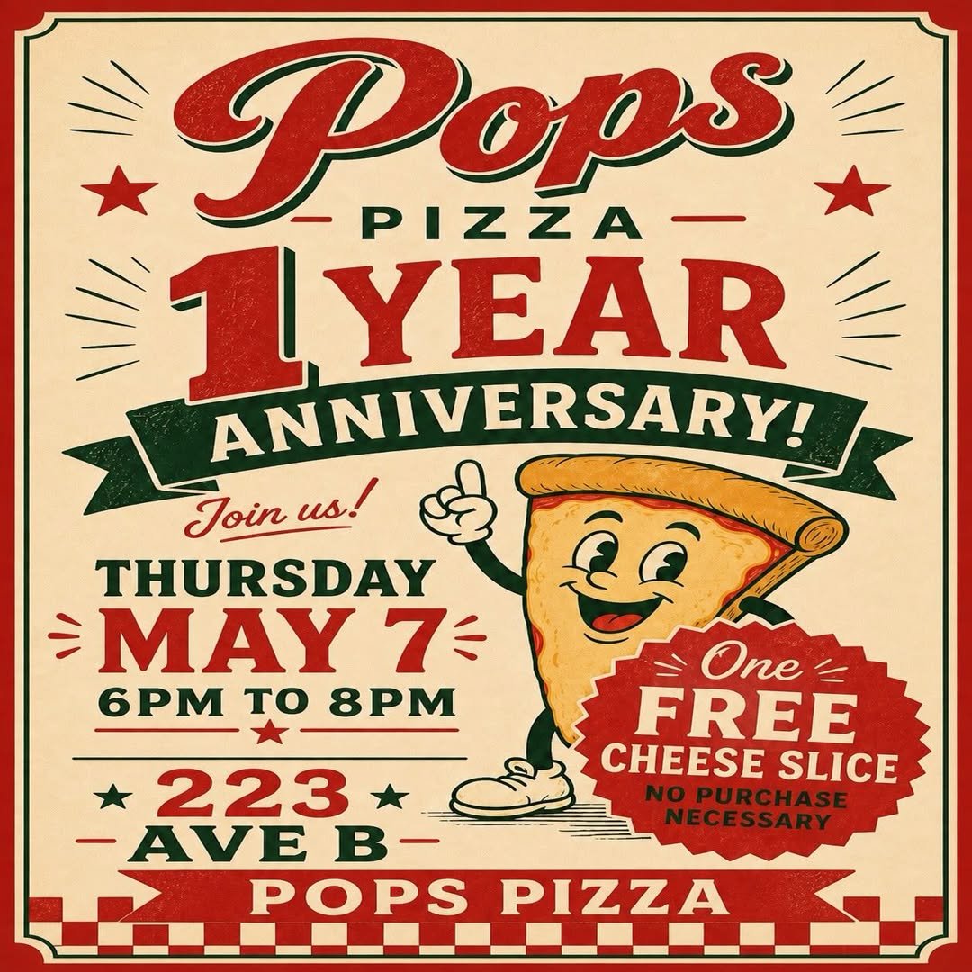 Pop's Pizza 1 year anniversary, NYC