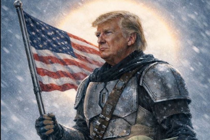 White House posts image of Donald Trump as the Mandalorian to mark Star ...