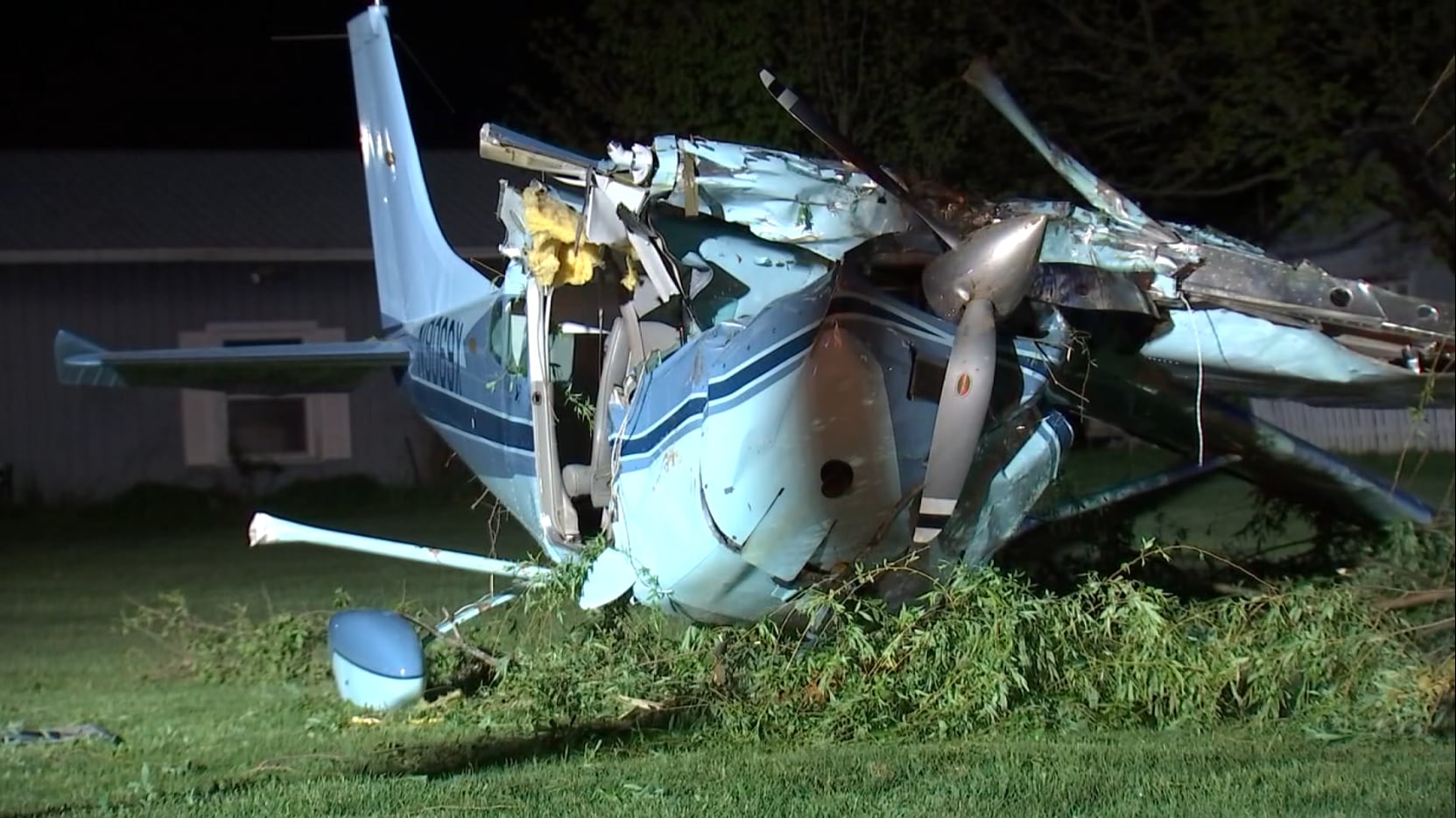 2 in critical condition after small plane descends early, crashes into ...