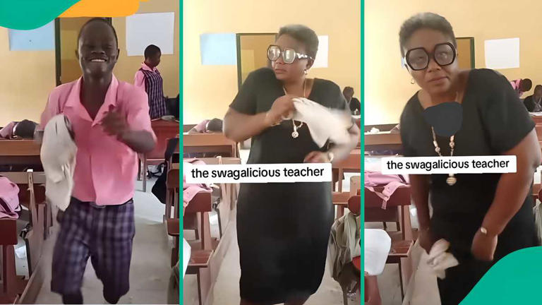 Video of teacher dancing with student in class gets attention