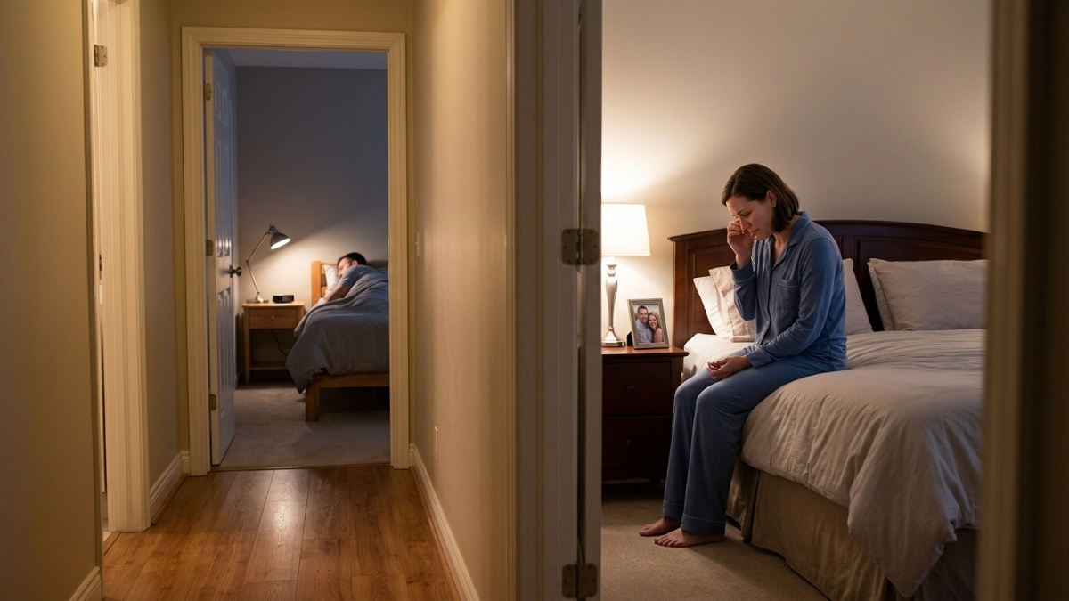 My husband asked to sleep in another room but the day he locked the ...