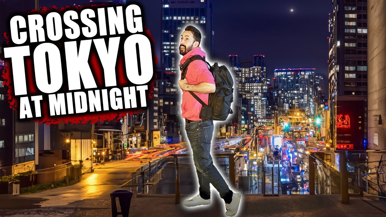 Walking through Tokyo at midnight