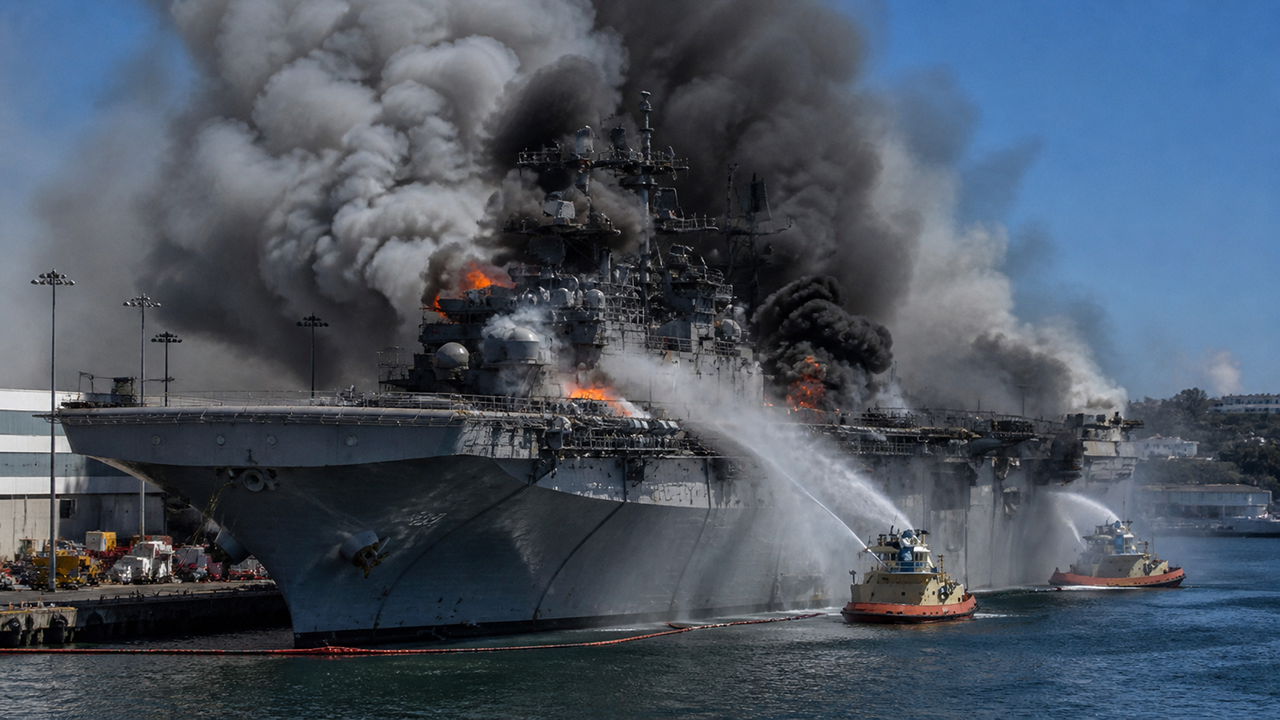 How a US warship was lost without a single shot fired