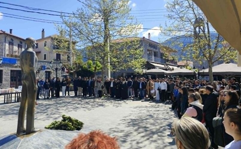 Συγκλονιστική η τελετή μνήμης για τον Ματθαίο Πόταγα στον Δήμο Γορτυνίας