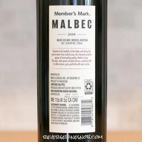 Member’s Mark Mendoza Malbec review