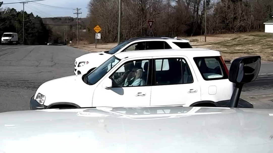 Karen thinks she owns the road - then blocks a truck driver and flips ...