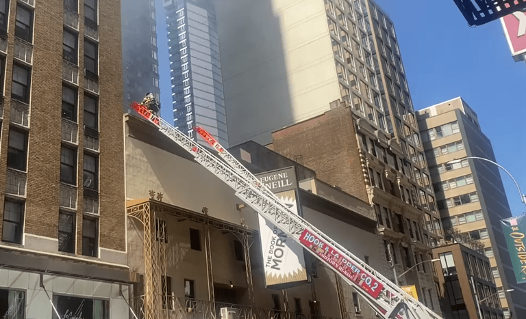 Fire breaks out at 'Book of Mormon' theater on Broadway