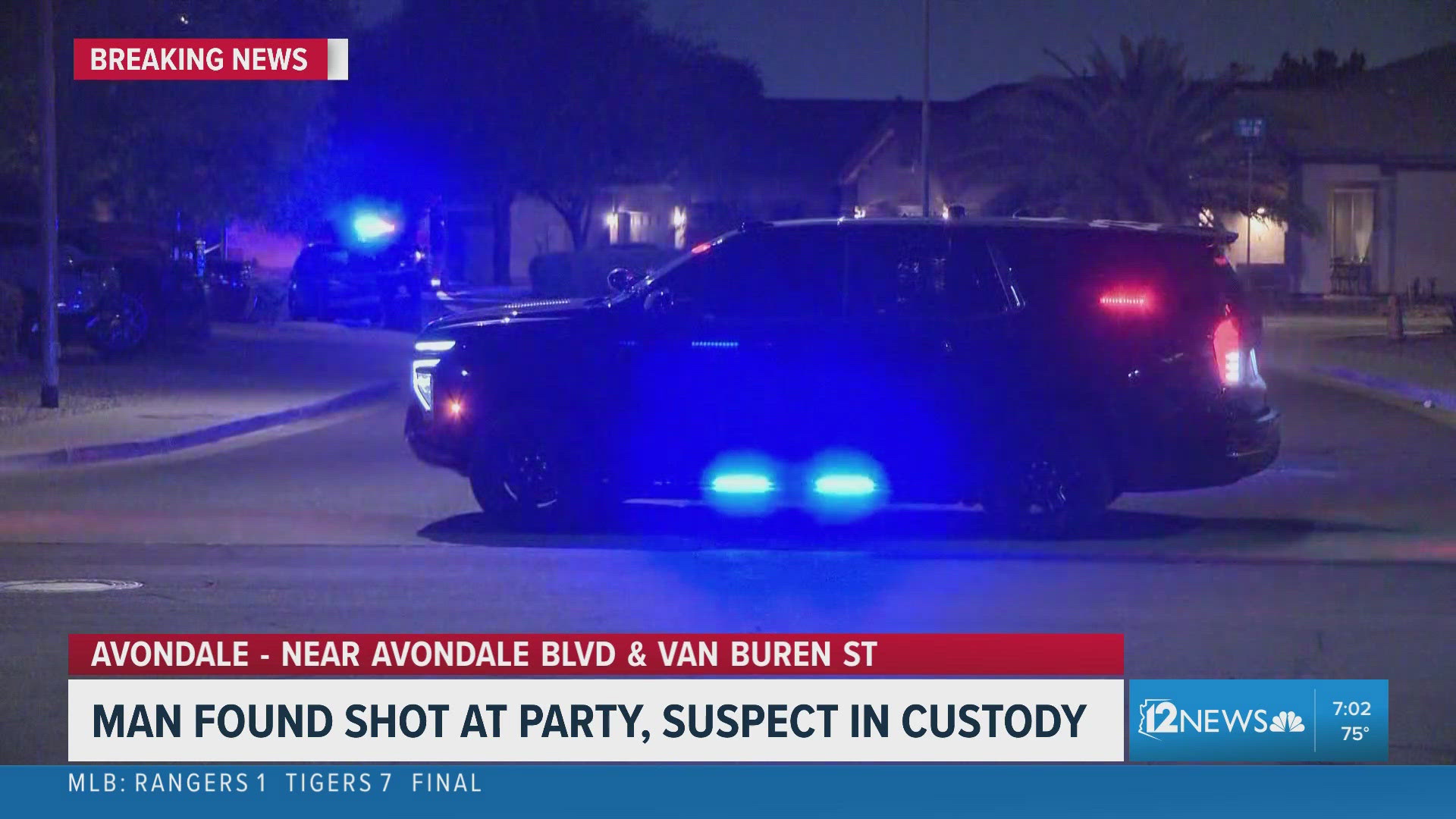 Man found shot at Avondale party, suspect in custody
