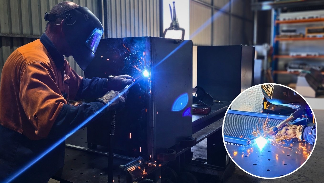 Fabricating the tank for a parts washer