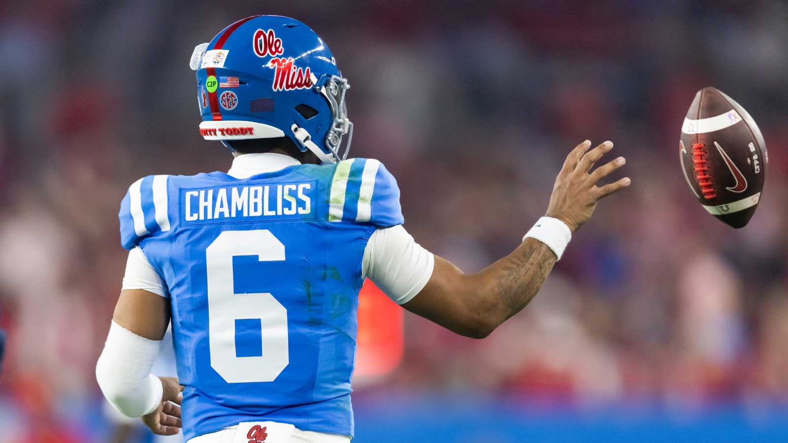 What Trinidad Chambliss said about Lane Kiffin leaving Ole Miss for LSU
