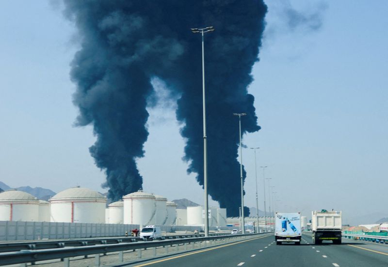 UAE's Fujairah says fire breaks out at petroleum complex after Iranian ...