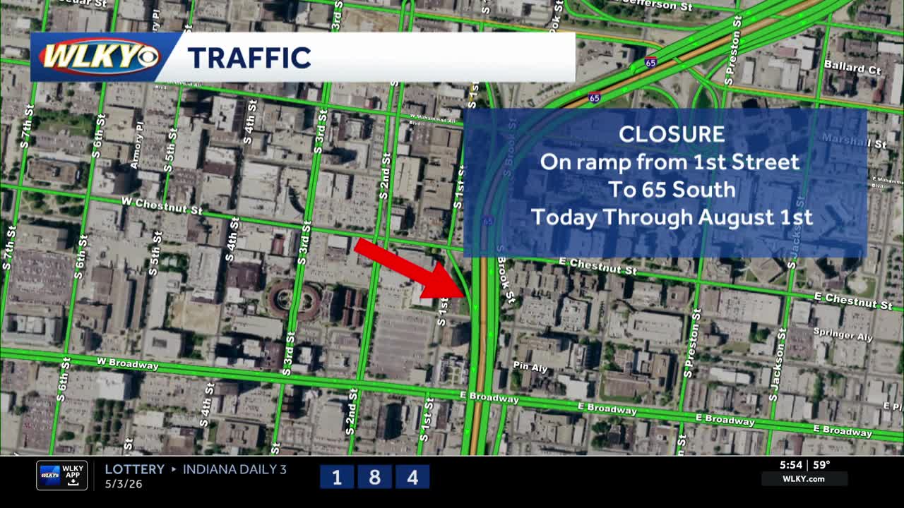 Ramp closures this week