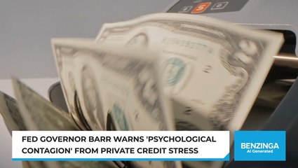 Barr flags credit stress risk