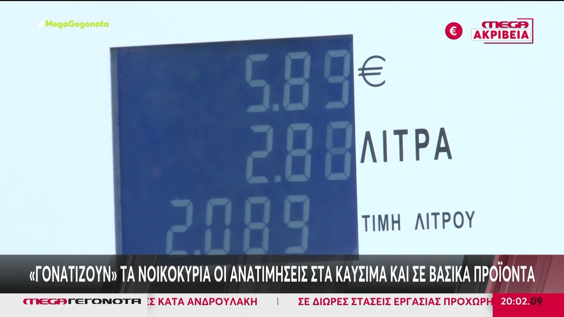 Στα ύψη η ακρίβεια: Καύσιμα και βασικά προϊόντα επιβαρύνουν τα νοικοκυριά