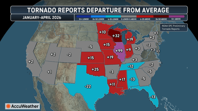This state leads the nation for tornado reports in 2026
