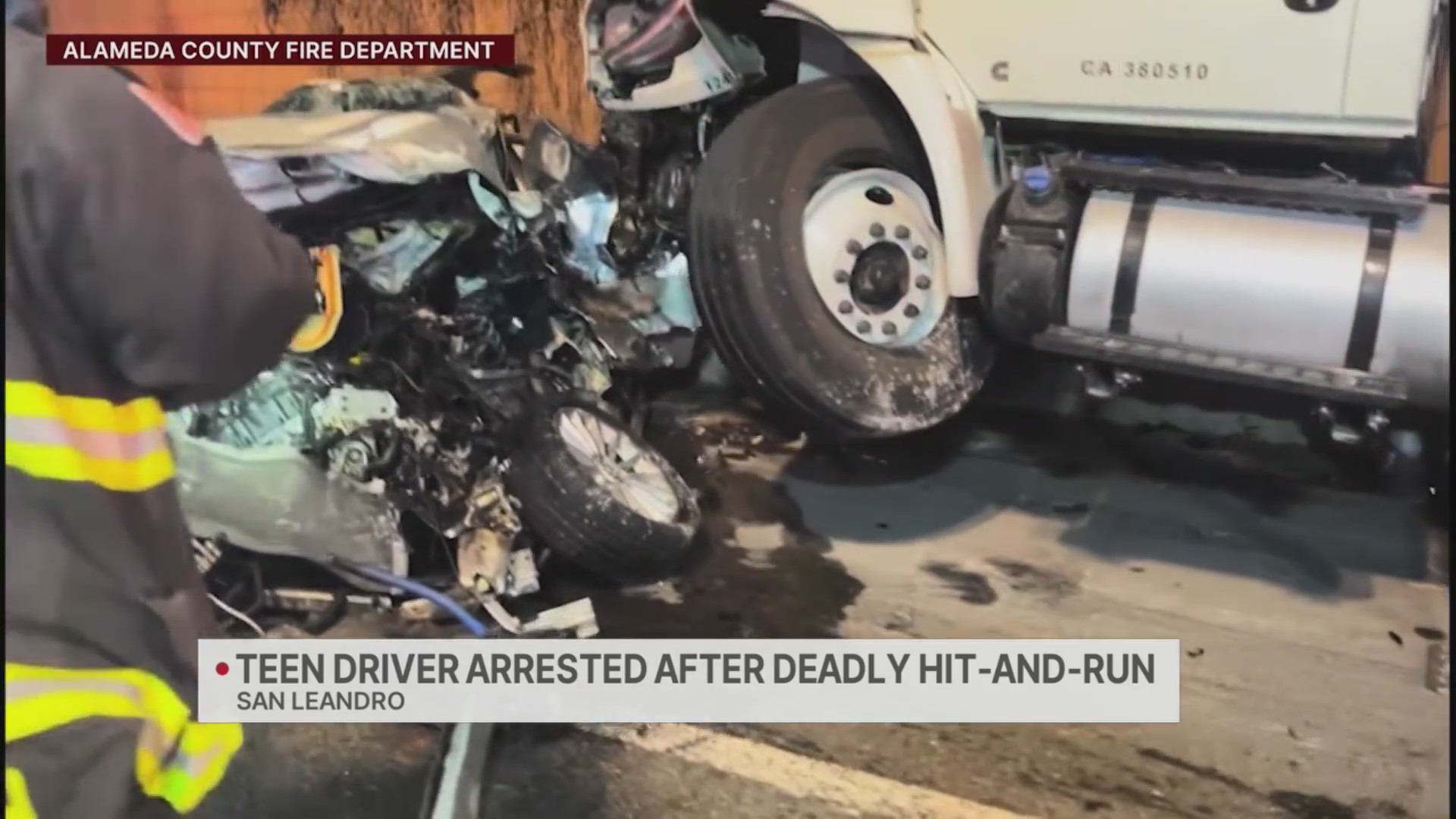 Teen driver arrested after deadly hit-and-run on I-880