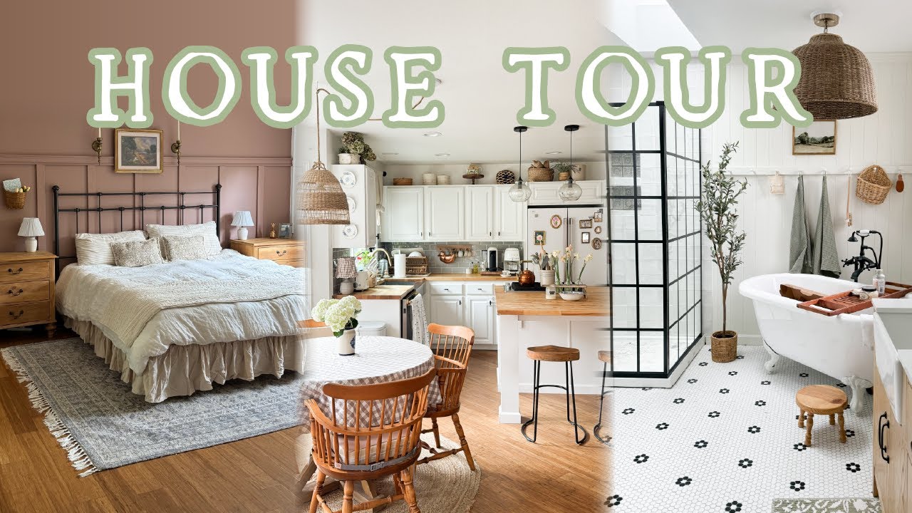 English cottage-inspired house tour fully self-renovated on a budget