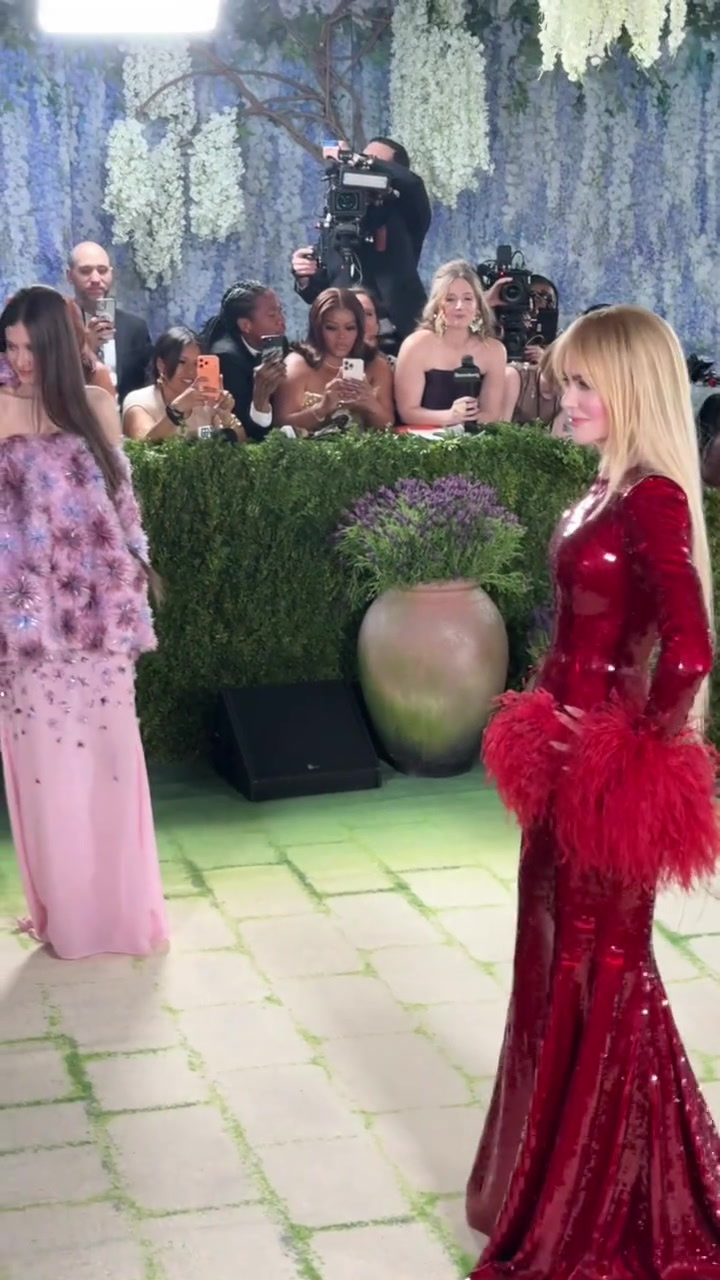 Nicole Kidman and daughter Sunday Rose twin at the Met Gala