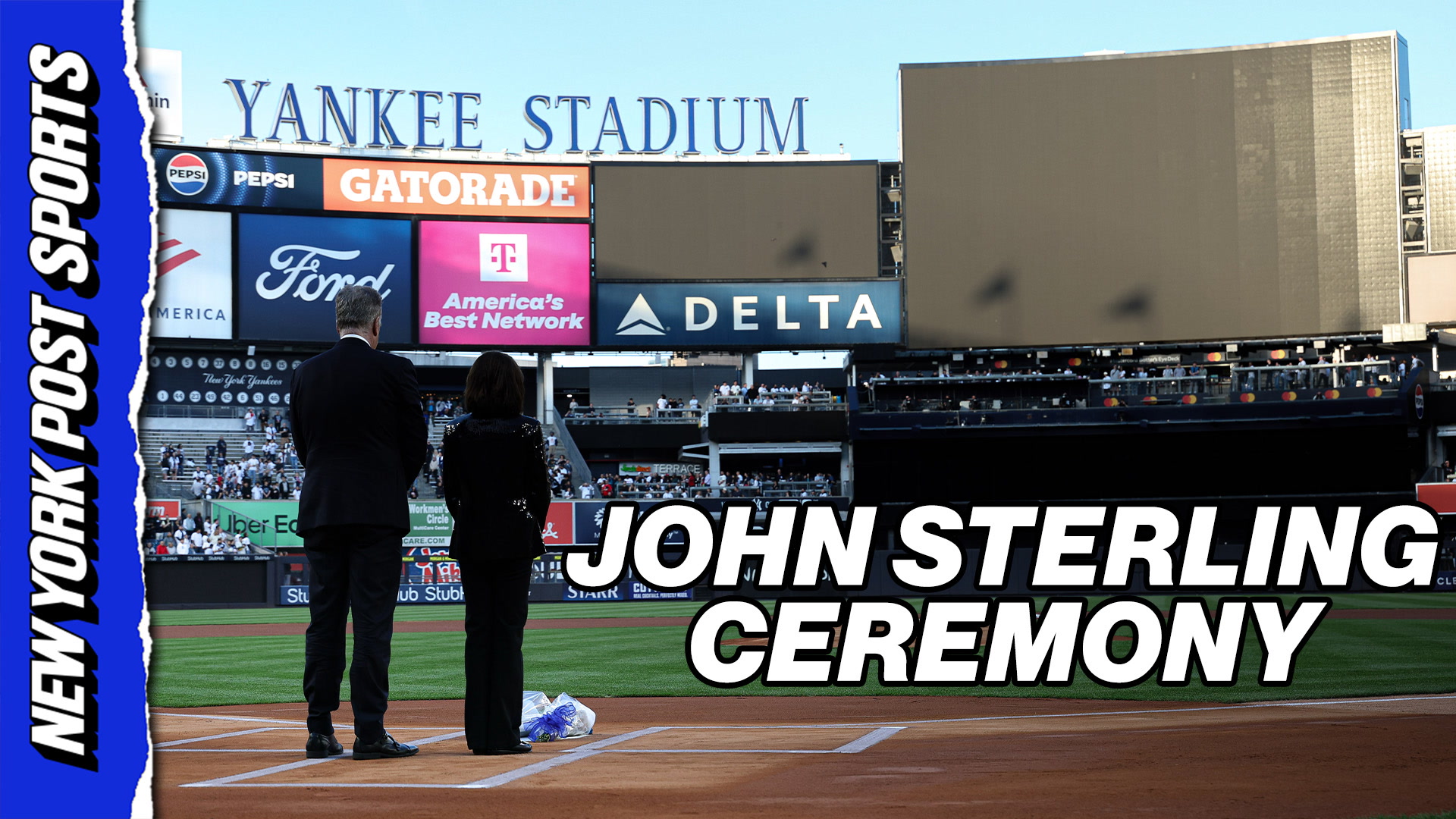 Yankees hold ceremony honoring John Sterling ahead of Monday's game