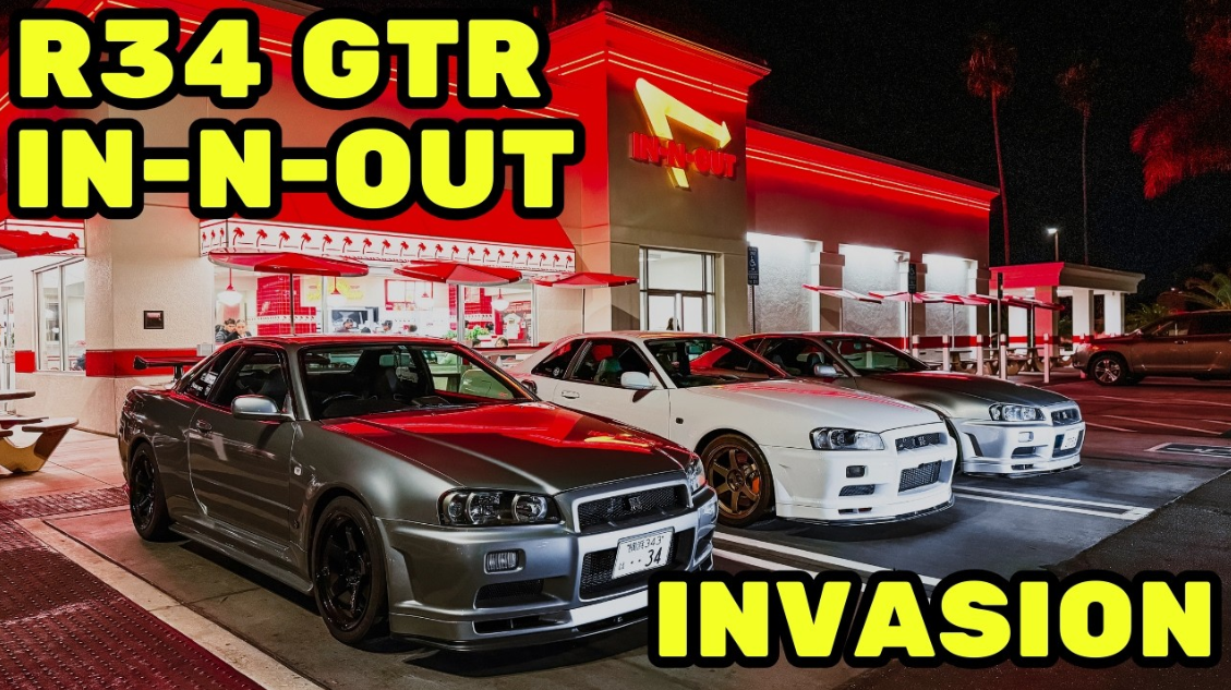 Midnight SoCal run with three iconic R34 GT-Rs part 2