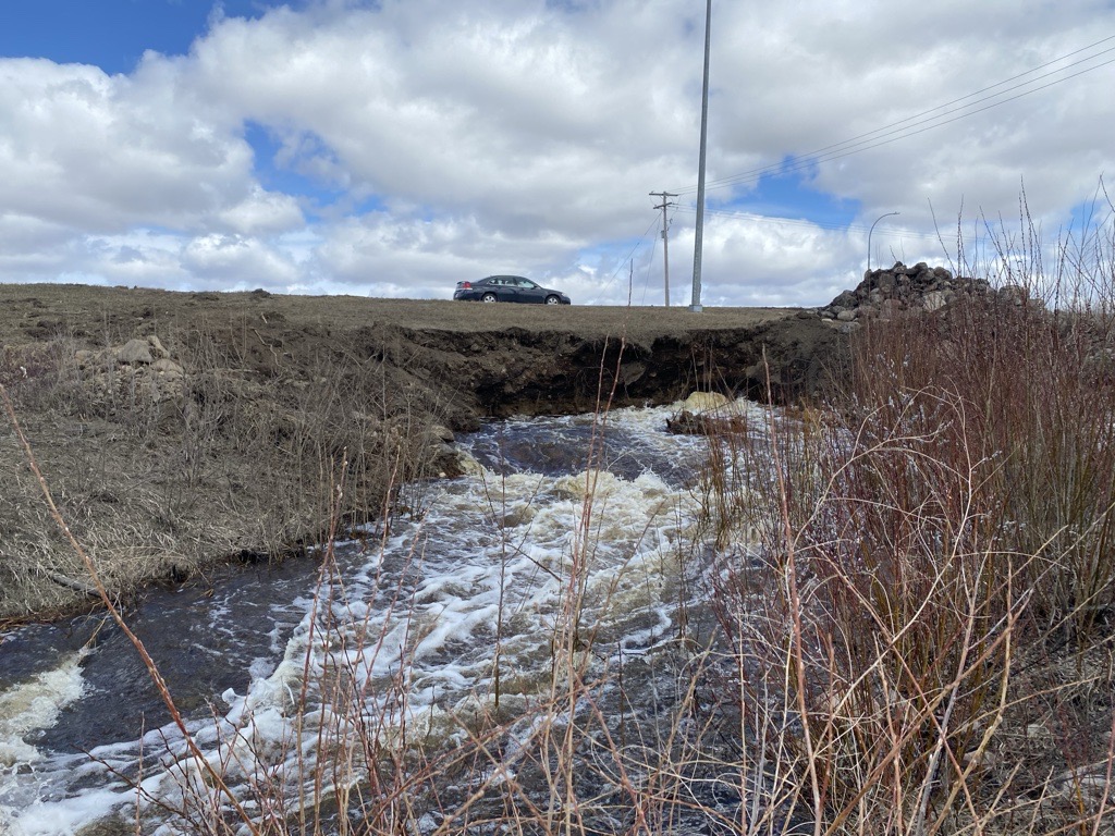 Spring floods shut down stretches of Saskatchewan highways