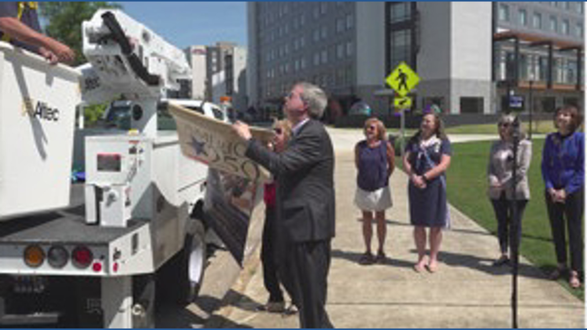 Huntsville officially kicked off its America 250 commemorative banner