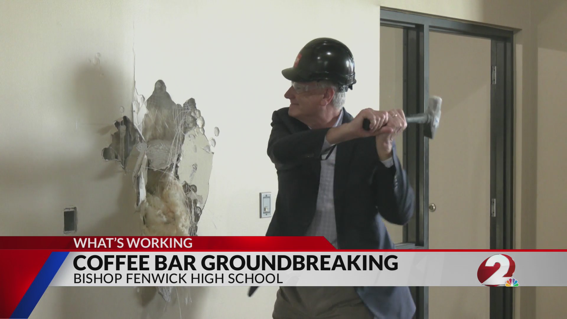 Bishop Fenwick breaks ground (and walls) on new coffee bar