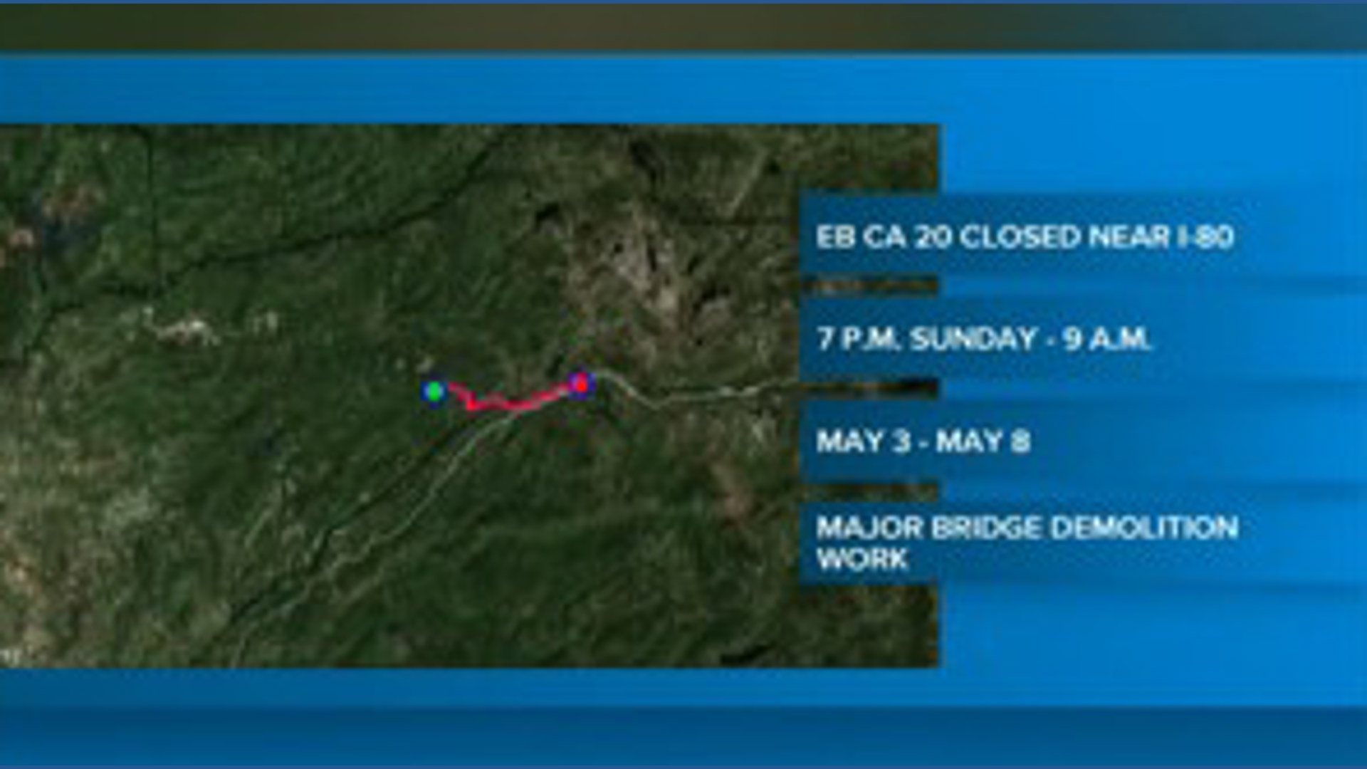 Highway 20 in Nevada County: Road closure alert